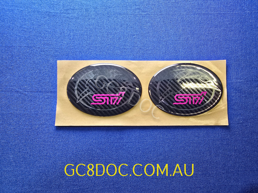 Subaru Rabbit/Hare STI Quarter Panel Domed Badges - Pair – GC8 DOC