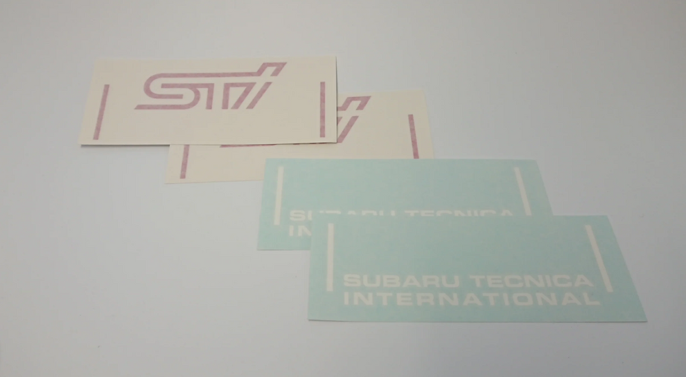Subaru GC8/GF8 Gen 1 STI Fog Light Decals (pair) – GC8 DOC