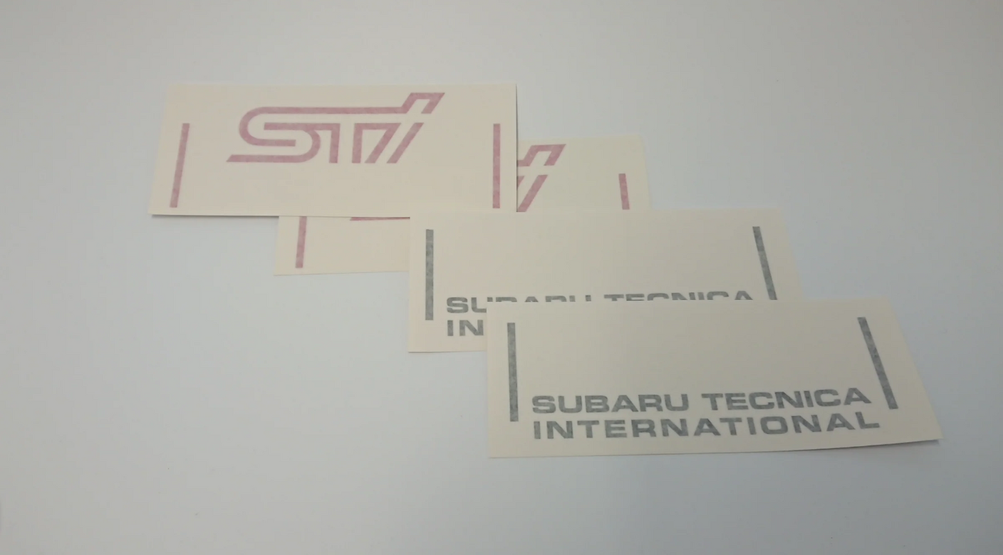 Subaru GC8/GF8 Gen 1 STI Fog Light Decals (pair) – GC8 DOC