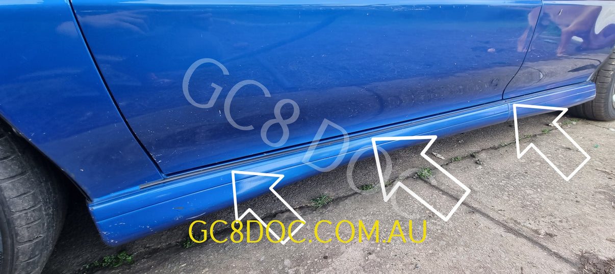 Subaru Impreza GC8/GF8 92-00 WRX STI Side Skirts Protector Seals Trim ...